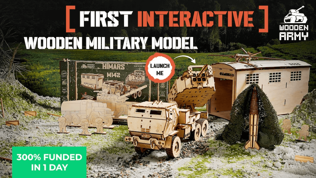 M142 HIMARS: Interactive Wooden Kit of Legendary Weapon 1:16 - Hunt4Best