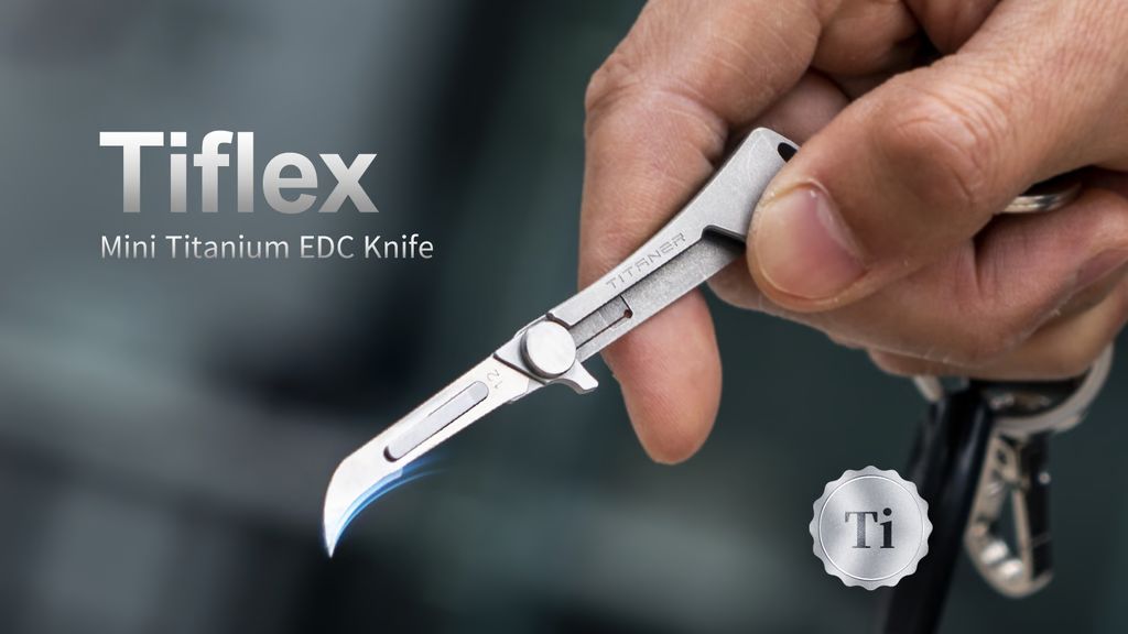Tiflex: a Mini Titanium Folding Knife of Super Sharpness - Hunt4Best