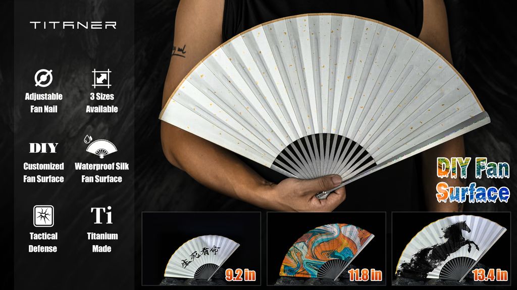 Titaner Titanium DIY Folding Fan - Hunt4Best