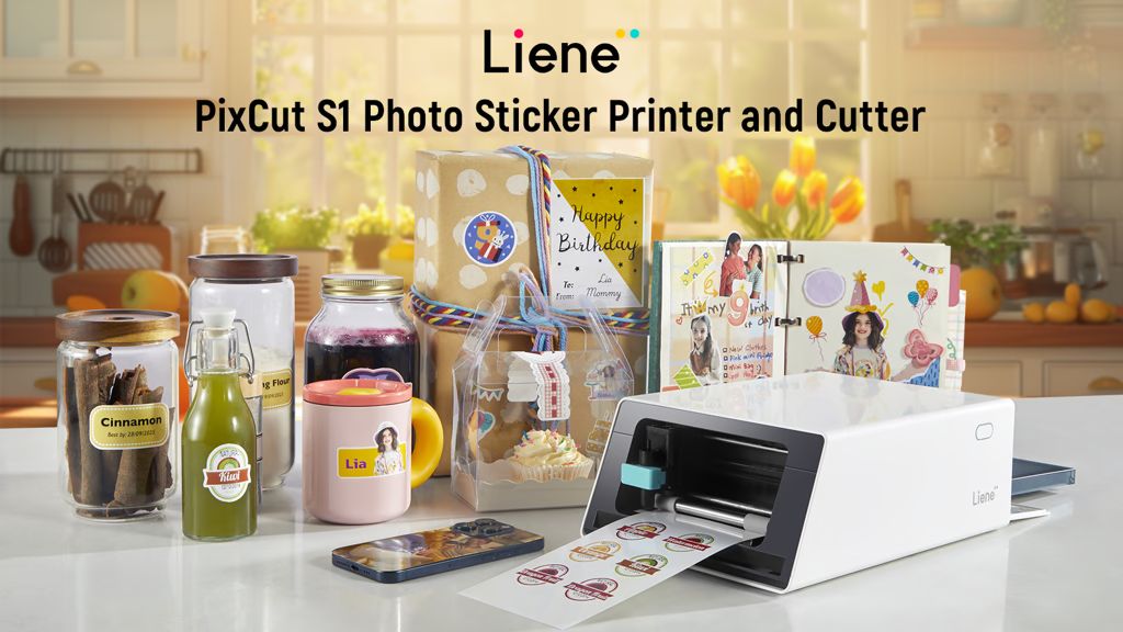 Liene PixCut S1 Photo Sticker Printer and Cutter - Hunt4Best