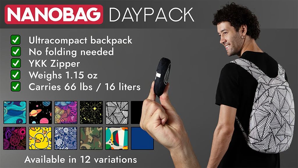 Nanobag Daypack – The Backpack That Fits in Your Pocket - Hunt4Best