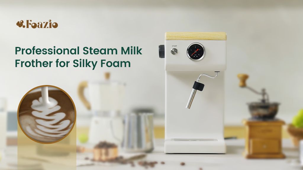 Foazio: Professional Steam Milk Frother for Silky Foam - Hunt4Best