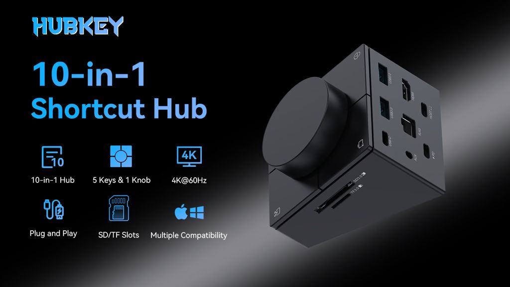 HubKey: 10-in-1 Hub with Shortcut Keys for Easy Access - Hunt4Best