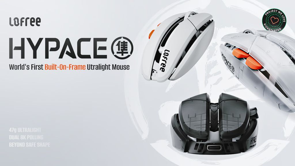 Lofree Hypace: World's First Built-On-Frame Ultralight Mouse - Hunt4Best