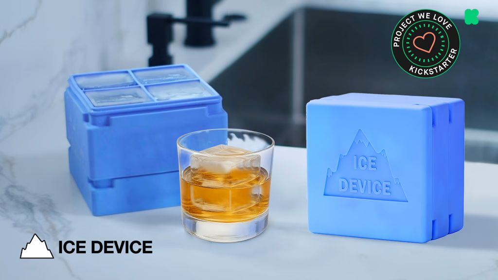 Ice Device | The Any-Way Tray for 1" Ice & 2" Cocktail Cubes - Hunt4Best
