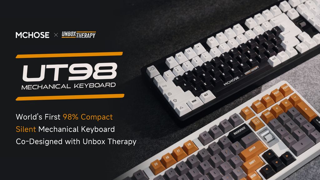 MCHOSE x Unbox Therapy - UT98 Mechanical Keyboard - Hunt4Best
