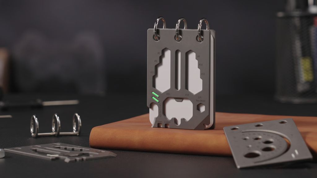 EDC-Titanium alloy card notebook - Hunt4Best