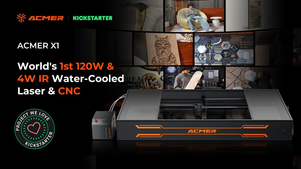 ACMER X1|World's 1st 120W & 4W IR Water-Cooled Laser & CNC - Hunt4Best