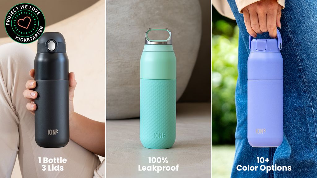 ION8 PRIMO - Modular water bottle with interchangeable lids - Hunt4Best