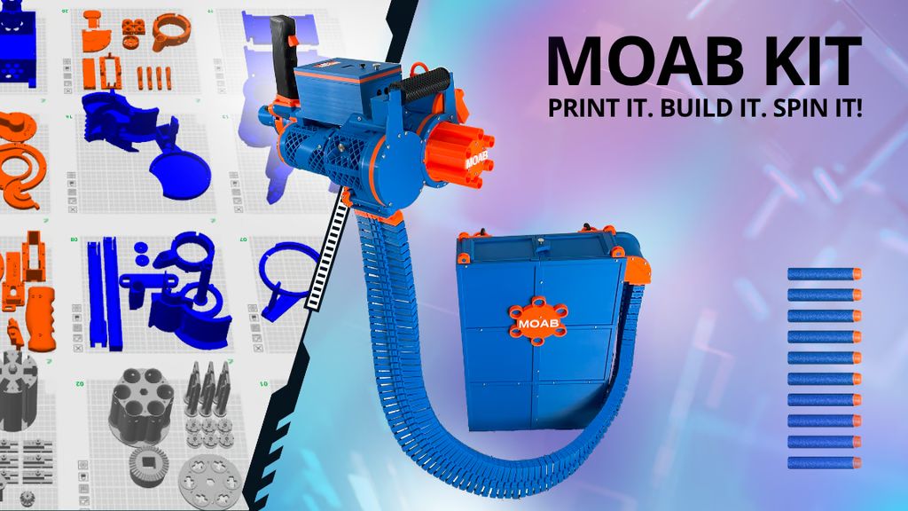 MOAB KIT - The Ultimate 3D Printable Dart Blaster Project - Hunt4Best
