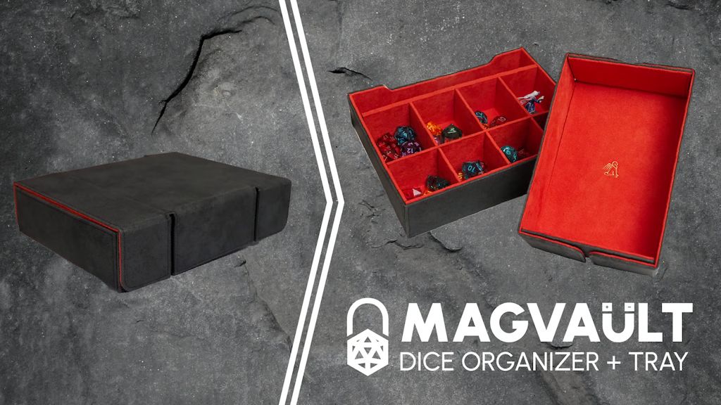 MagVault: Dice Organizer & Magnetic Lid -> Dice Tray - Hunt4Best