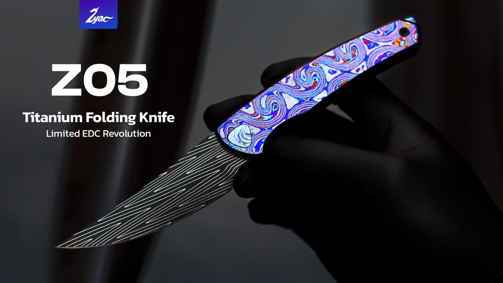 Zyac Z05 Titanium Folding Knife Limited EDC Revolution - Hunt4Best