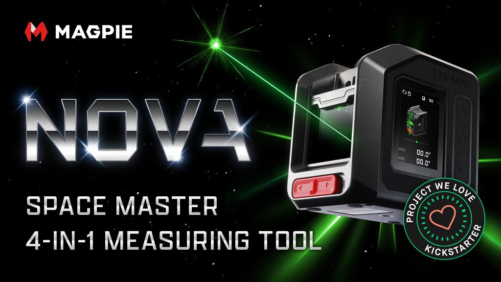 NOVA: 4-IN-1 Laser Level, Distance, Digital Angle, Bullseye - Hunt4Best