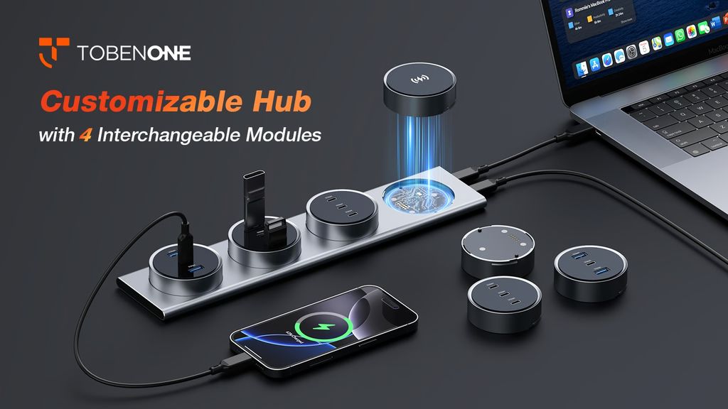 TobenONE: Ultra-Slim Magnetic Hub with Modular Design - Hunt4Best