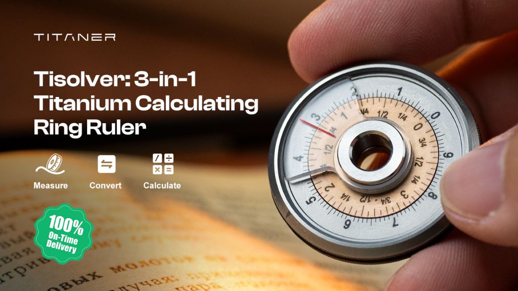 Titaner Tisolver: 3-in-1 Titanium Calculating Ring Ruler - Hunt4Best
